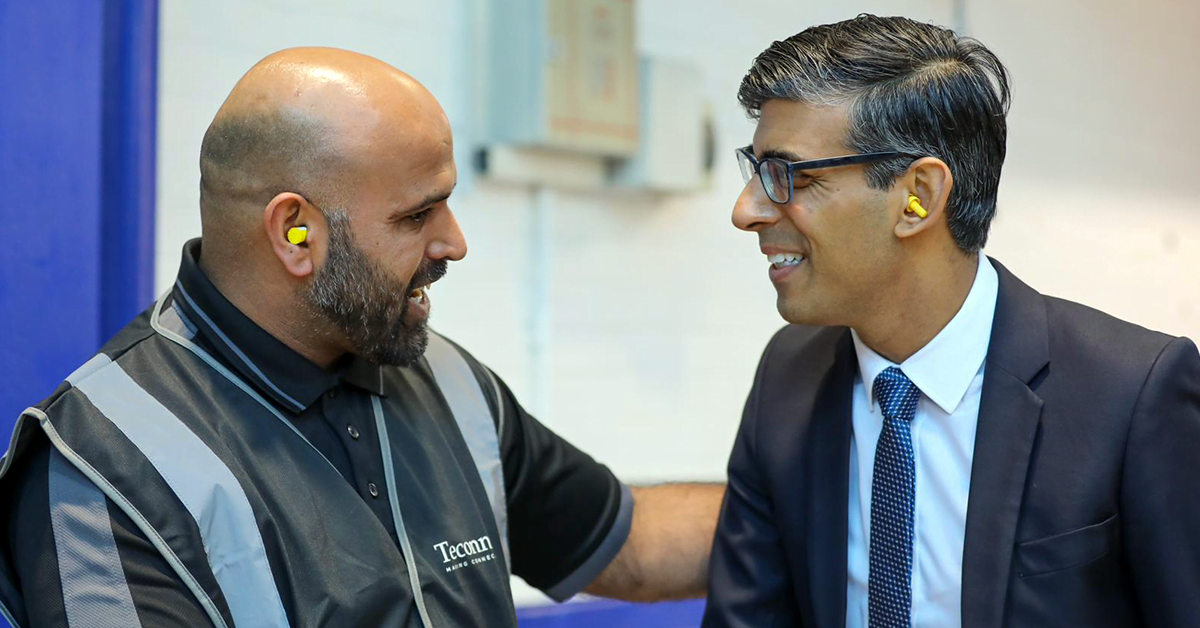 Rishi Sunak Visits Teconnex | Teconnex Clamp Manufacturers